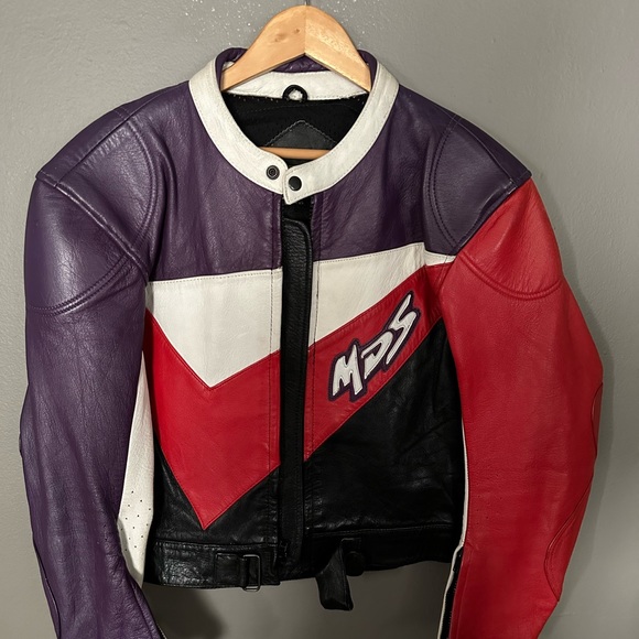 MDS | Jackets & Coats | Vintage Motocross Leather Jacket | Poshmark